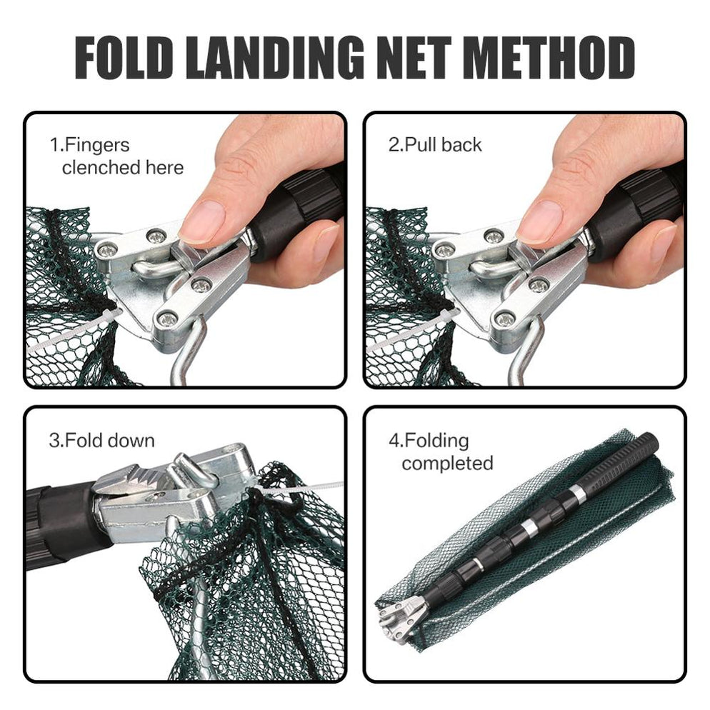 AquaGrip 130cm Aluminium Fishing Net - Enhance Your Catch! — Flamin ...